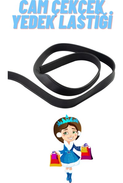 Ayla Stand 100 cm Camsilme Çekçek Yedek Lastiği Kauççuk Lüks