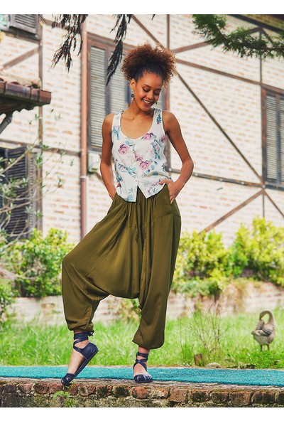 Clandestino Beli Lastikli Şalvar