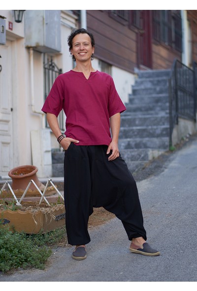 Clandestino Otantik Erkek Şalvar Siyah