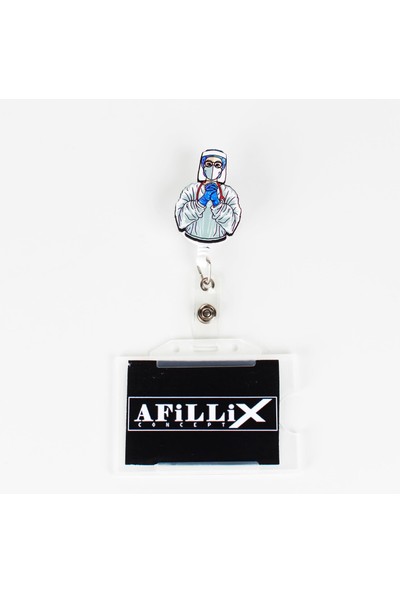 Afillix Concept Bayan Doktor Tasarım Ahşap Yoyo Yaka Kartı Aksesuarı Şeffaf Kart Koruyucu Hediyeli Afillix Concept Bayan Doktor Tasarım Ahşap Yoyo Yaka Kartı Aksesuarı Şeffaf Kart Koruyucu Hediyeli