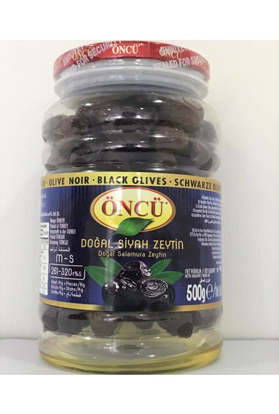 Öncü Siyah Zeytin 261-320 M-S 500 gr