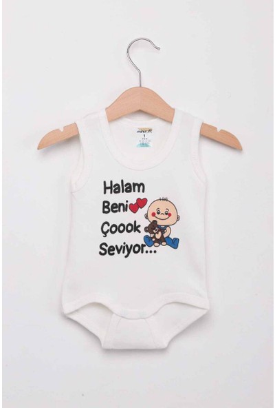 Halam Beni Çok Seviyor Bebek Zıbın | Ekru