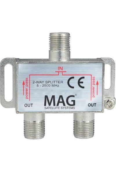 Mag MRT-1486 1/2 Splıtter 5-2500 Mhz Mag MRT-1486 1/2 Splıtter 5-2500 Mhz