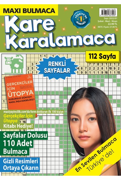Bulmaca Kare Karalamaca 2022/01 Bulmaca Kare Karalamaca 2022/01