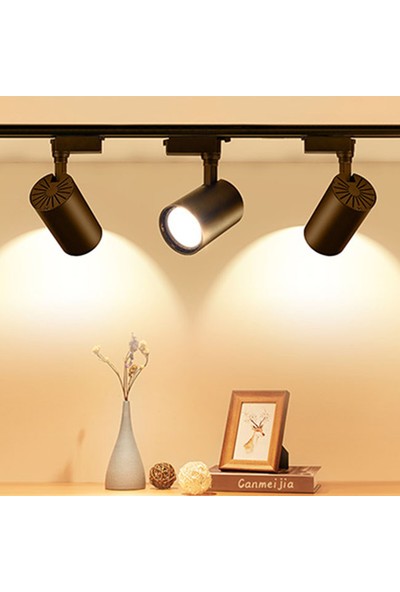 ZMR 30 Watt LED Spot Tavan Mağaza Vitrin Aydınlatma 3 Adet 1mt Ray ZMR 30 Watt LED Spot Tavan Mağaza Vitrin Aydınlatma 3 Adet 1mt Ray