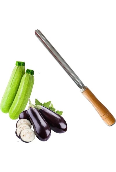 Kafdağı Home Dolma Kabak Oyacağı, Patlıcan Oyacak Ahşap Saplı Uzun 16X25 cm Kafdağı Home Dolma Kabak Oyacağı, Patlıcan Oyacak Ahşap Saplı Uzun 16X25 cm