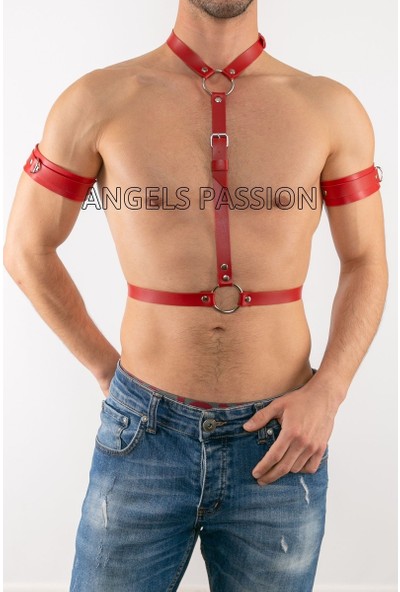 Se-Es Mağaza Pazu Harness Detaylı Seksi Erkek Deri Harness Takım - APFTM15 Se-Es Mağaza Pazu Harness Detaylı Seksi Erkek Deri Harness Takım - APFTM15