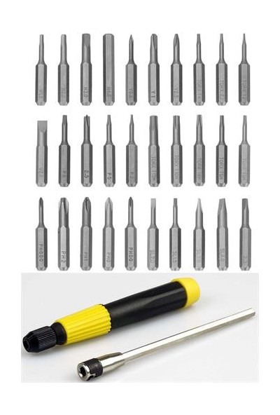 Mastercare Incco 30 Uçlu Saat Elektronik Telefon Tamir Hassas Tornavida Seti 716119 6 Lı Paket Mastercare Incco 30 Uçlu Saat Elektronik Telefon Tamir Hassas Tornavida Seti 716119 6 Lı Paket