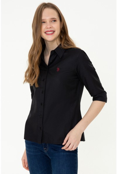 U.S. Polo Assn. Siyah Gömlek Uzunkol Basic 50253658-VR046 U.S. Polo Assn. Siyah Gömlek Uzunkol Basic 50253658-VR046