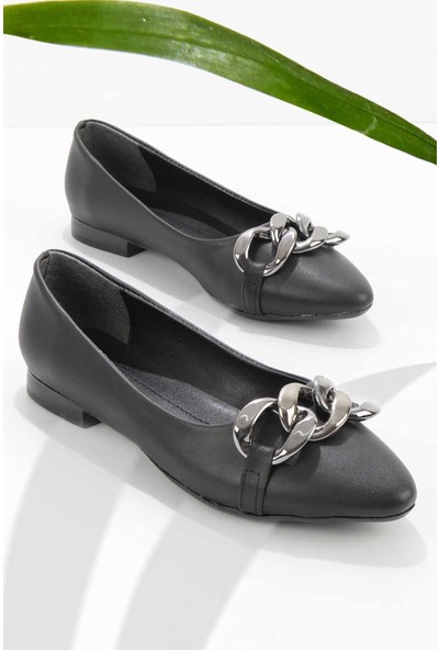 Bambi Siyah Kadın Babet K01671301409