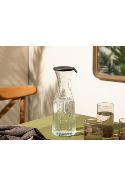 English Home Homie Cam Saklama Şişe 1000 ml Siyah