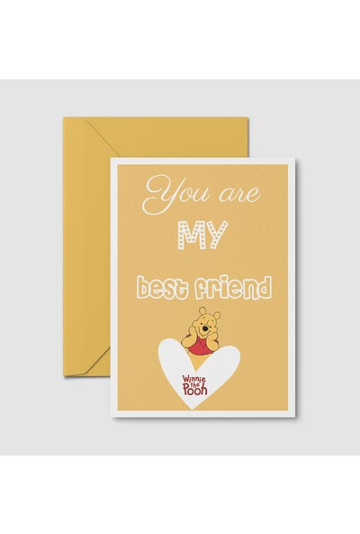 Hrs Winnie The Pooh Kartpostal - Tebrik Kartı Zarf Hrs Winnie The Pooh Kartpostal - Tebrik Kartı Zarf