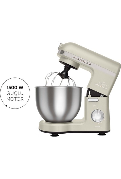 Karaca Mastermaid Chef Stand Mikser Soft Cream 1500W 5 Lt Karaca Mastermaid Chef Stand Mikser Soft Cream 1500W 5 Lt