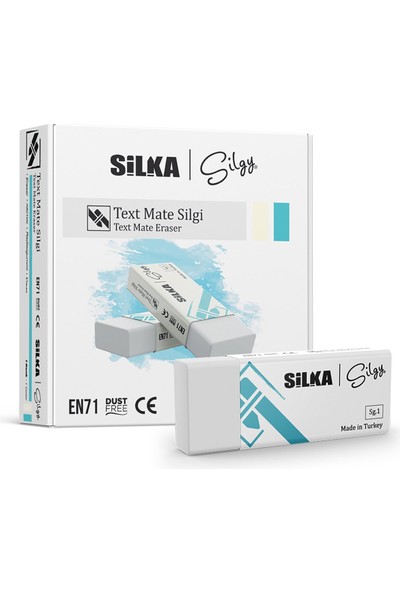 Silka Silgy Text Mate 30 Küçük Silgi Beyaz Silka Silgy Text Mate 30 Küçük Silgi Beyaz