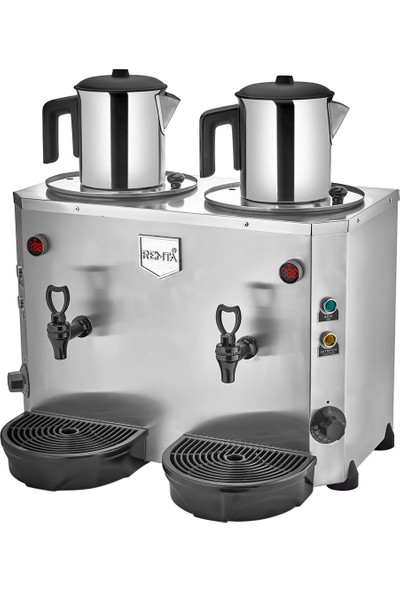 Remta Çift Demlikli Jumbo Çay Makinesi 9+9 Lt - DE15 Remta Çift Demlikli Jumbo Çay Makinesi 9+9 Lt - DE15