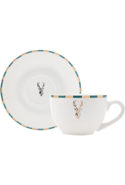 Karaca Aries Yeşil Column Çay Fincanı