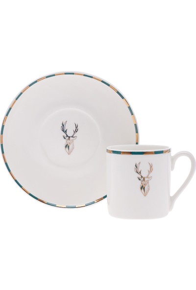 Karaca Aries Yeşil Column Kahve Fincanı