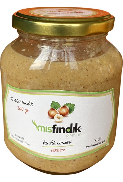 Mis Fındık Şekersiz Fındık Ezmesi 300 gr
