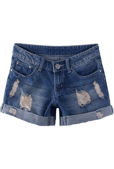 Afurdel Mavi Şort Etek (Yurt Dışından)