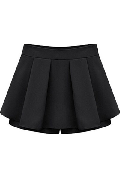 Afurdel Siyah Şort Etek (Yurt Dışından)