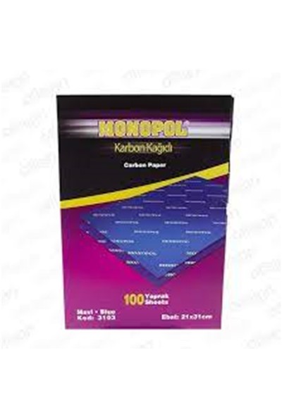Pelikan Monopol 3102 Karbon Kağıdı A4 100 Adet - Mavi Pelikan Monopol 3102 Karbon Kağıdı A4 100 Adet - Mavi