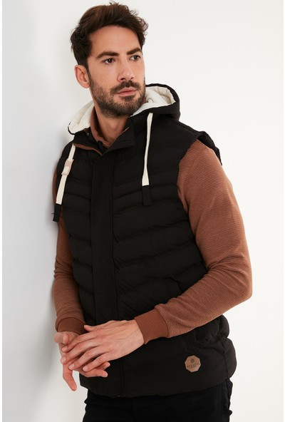 Buratti Kapüşonlu Slim Fit Yelek Erkek Yelek 556B5618