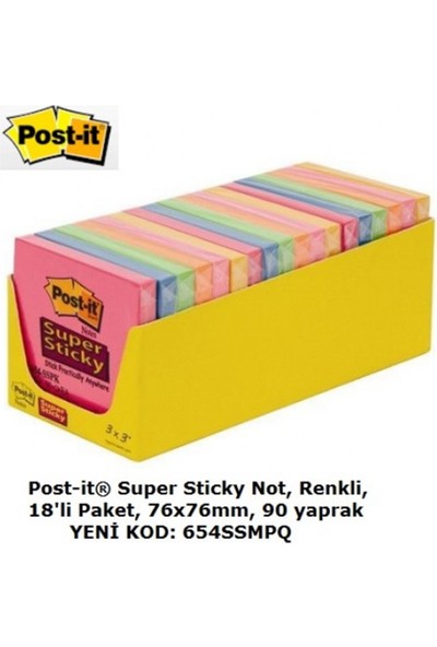 Post-it 3m Post-It 654-SSMPQ Yapışkanlı Not Kağıdı 76 x 76 mm 90 Yp Pembe Post-it 3m Post-It 654-SSMPQ Yapışkanlı Not Kağıdı 76 x 76 mm 90 Yp Pembe