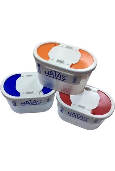 Hatas Fırça Temizleme Kabı 2 Bölmeli