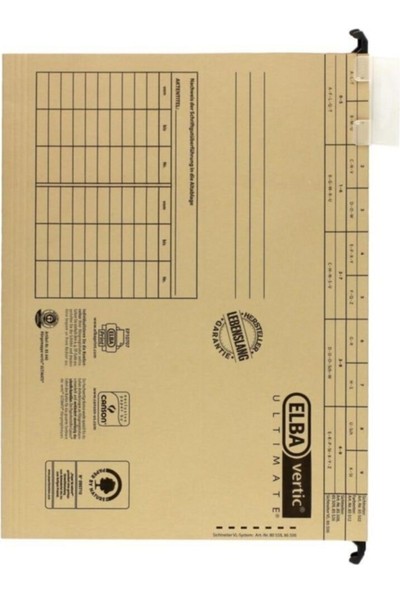 Elba 85440 Askılı Dosya Telsiz 230GR Kraft - 25 Adet Elba 85440 Askılı Dosya Telsiz 230GR Kraft - 25 Adet