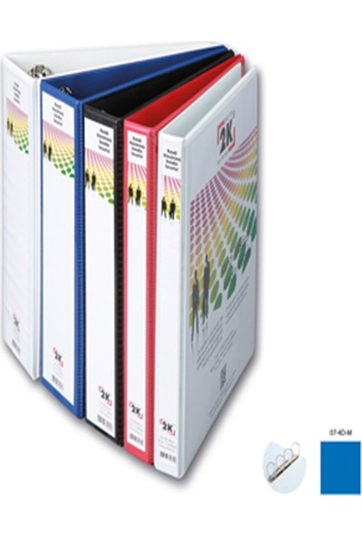 2k 7 Cm. 4 Halkalı Klasör Mavi