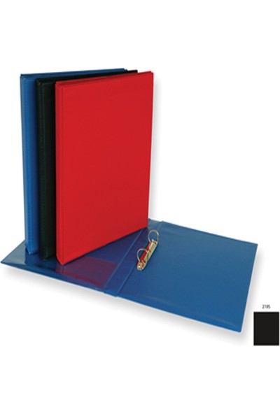 2k 2 Halka Pvc Klasör Siyah 2k 2 Halka Pvc Klasör Siyah