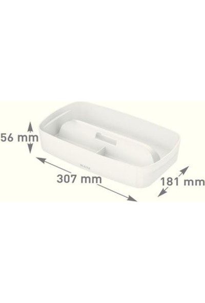 Leitz Mybox 5323 Kulplu Geniş Düzenleme Aparatı Beyaz
