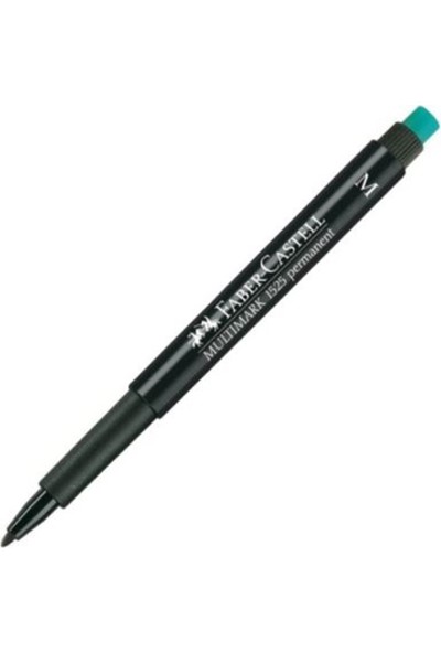 Faber-Castell Faber Castell 1525 Asetat Kalemi Silgili M Uç - Siyah Faber-Castell Faber Castell 1525 Asetat Kalemi Silgili M Uç - Siyah