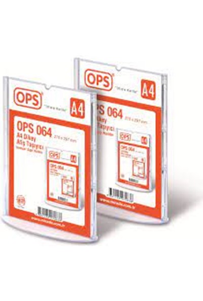 Ops 064 A4 Dikey Afiş Taşıyıcı