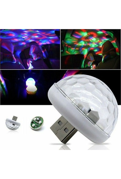 En-Sa Disko Topu Sese Duyarlı USB LED Lamba Telefon Çakmaklık Uyumlu En-Sa Disko Topu Sese Duyarlı USB LED Lamba Telefon Çakmaklık Uyumlu