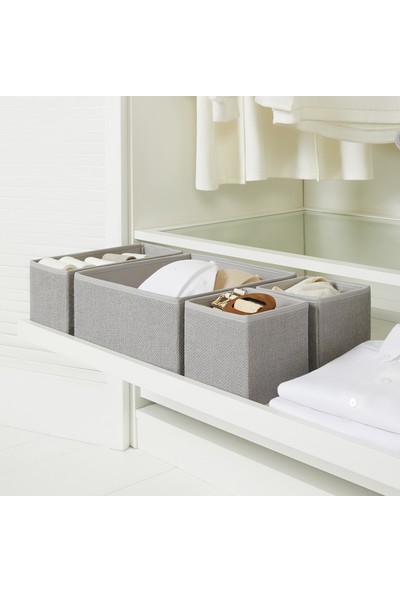 Ocean Home Gri Jüt Çekmece Içi Organizer Set