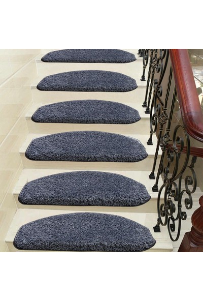 Stepmat Shaggy Kendinden Yapışkanlı Merdiven Basamak Paspası / Halısı