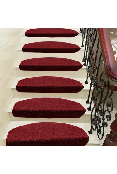 Stepmat Bordo Bukle Kendinden Yapışkanlı Merdiven Basamak Paspası/halısı Stepmat Bordo Bukle Kendinden Yapışkanlı Merdiven Basamak Paspası/halısı