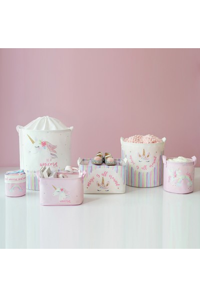 Ocean Home 6'lı Unicorn Baskılı Sepet