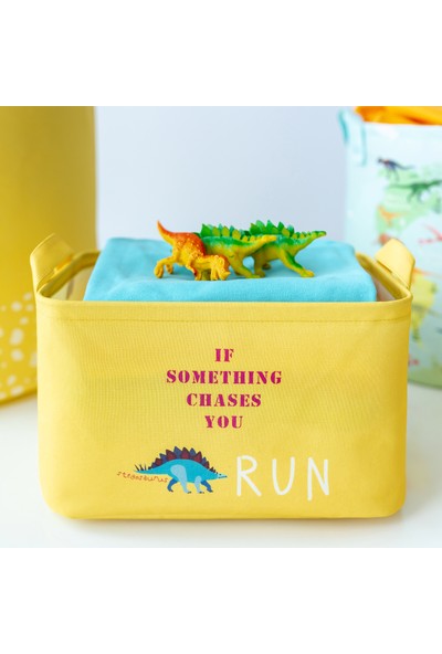 Ocean Home DinozorÇocuk Odası Sepeti 30 x 21 x 18 cm