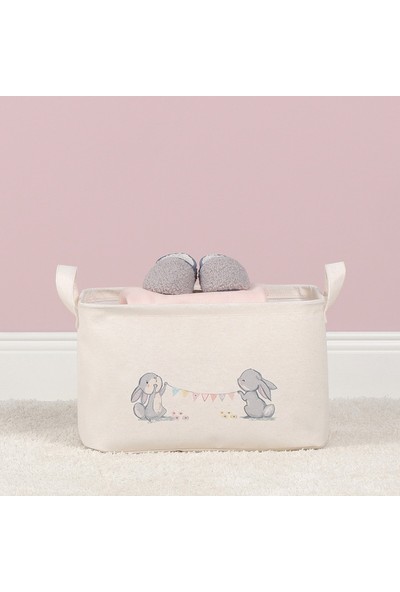 Ocean Home Beyaz Renk Baskılı Kız Çocuk Odası Dikdörtgen Sepet 30 x 21 x 18 Ocean Home Beyaz Renk Baskılı Kız Çocuk Odası Dikdörtgen Sepet 30 x 21 x 18