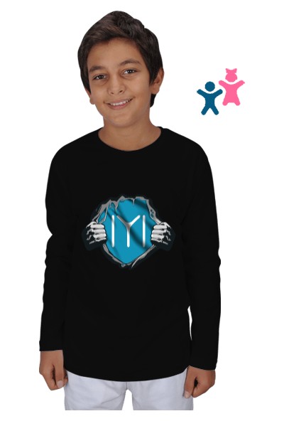 Tisho Iyı, Iyı Bayrağı, Türkiye. Çocuk Unisex Uzunkollu Tisho Iyı, Iyı Bayrağı, Türkiye. Çocuk Unisex Uzunkollu