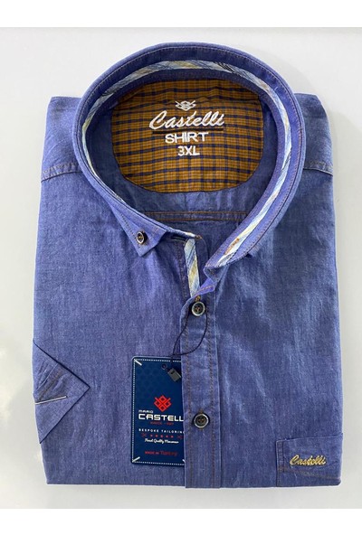 Büyük Beden Kısa Kol Trend Gömlek Büyük Beden Kısa Kol Trend Gömlek