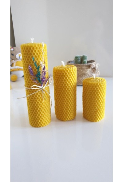 Yeşil Adam Balmumu Mum 3'lü Yeşil Adam Balmumu Mum 3'lü