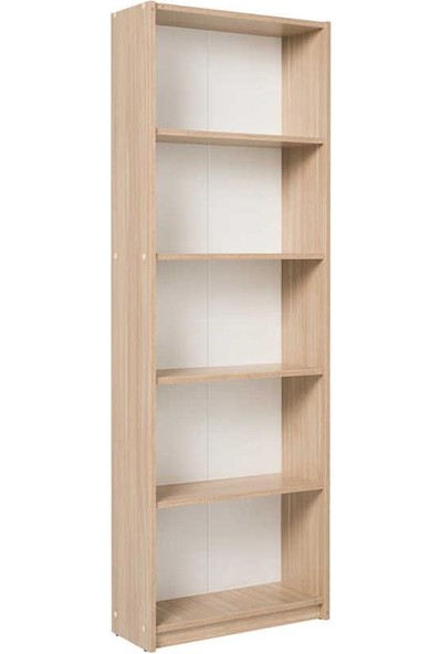 Max 5 Raflı Kitaplık-Italyan Meşe