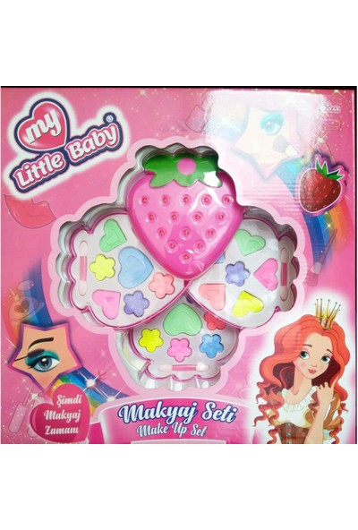 3 Lü Oyuncak Makyaj Seti - Kız Çocuk Makyaj Seti -Eğitici Sürülebilir Makyaj Seti