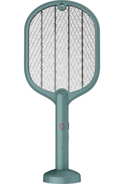 Top Pet 2'si 1 Arada USB Lamba Sivrisinek Kovucu Raket - Yeşil (Yurt Dışından)