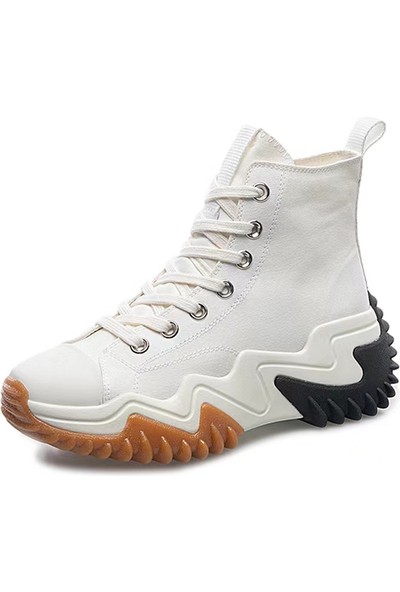 Jiao Baixuan Kadın Kalın Tabanlı Gündelik Çörek Ayakkabılar (Yurt Dışından)