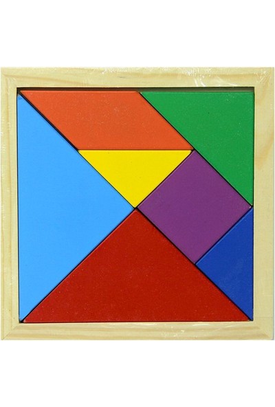 Moda Evim Ahşap Renkli Tangram Büyük Boy Puzzle Moda Evim Ahşap Renkli Tangram Büyük Boy Puzzle