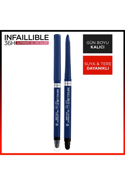 Loreal Paris L'oréal Paris Infaillable Automatic Jel Göz Kalemi - Mavi Loreal Paris L'oréal Paris Infaillable Automatic Jel Göz Kalemi - Mavi